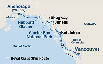 Princess Cruises – Voyage of the Glaciers with Glacier Bay (Southbound ...