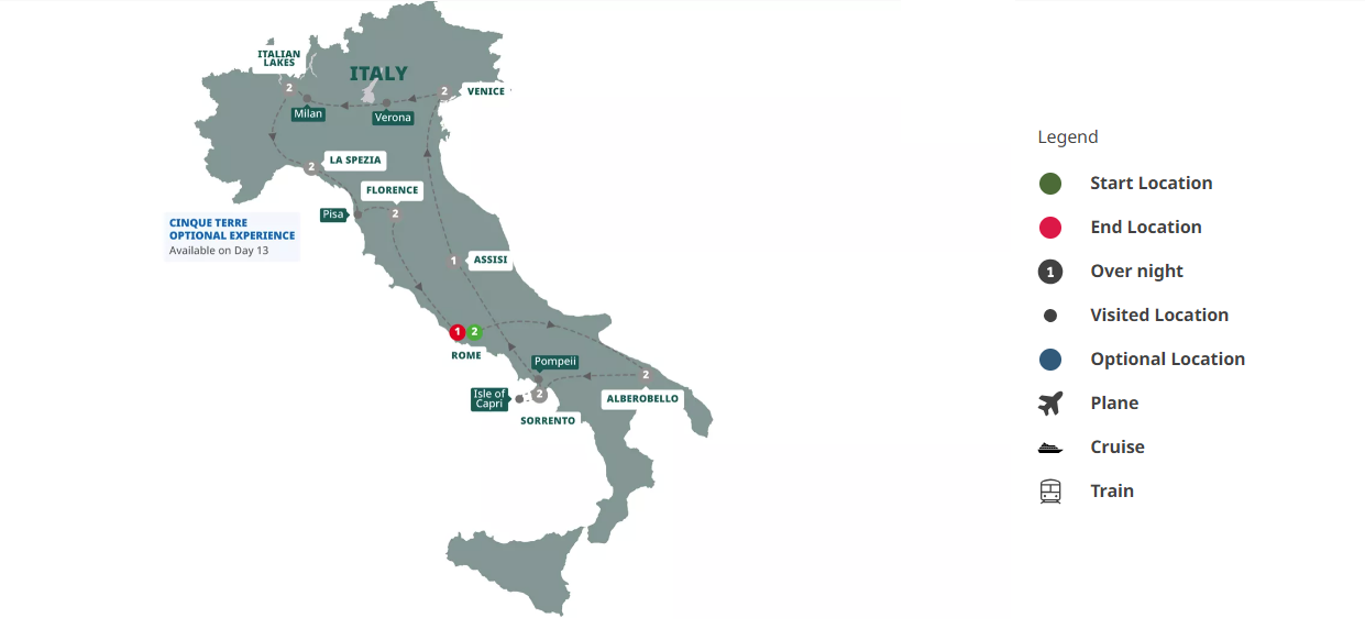 Trafalgar – Grand Italian Experience - Maritime Travel